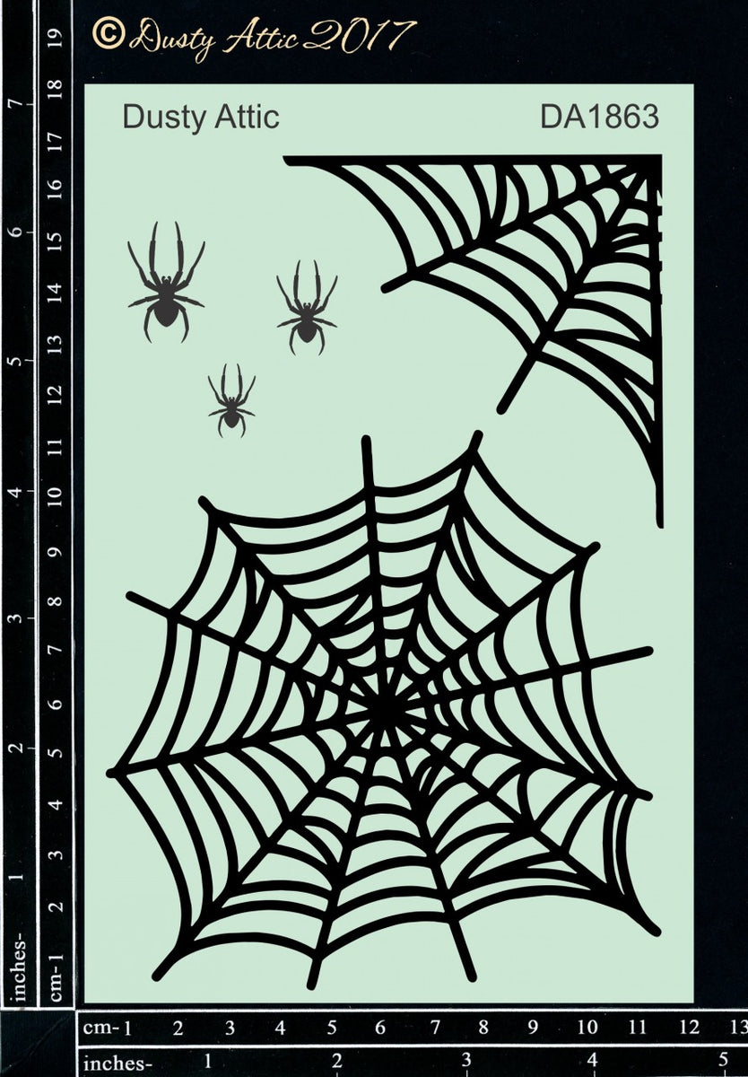 Dusty Attic Stencil - Spider Web | $6.99 Dusty Attic