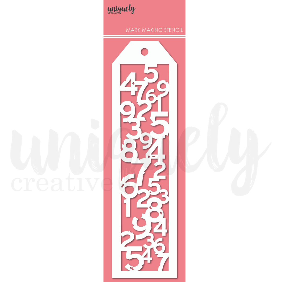 Uniquely Creative - Mark Making Stencil - Stacked Numbers | Scrap Of ...